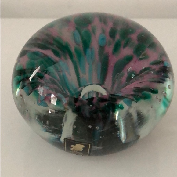 KERRY | Other | Kerry Hand Blown Irish Floral Paperweight | Poshmark